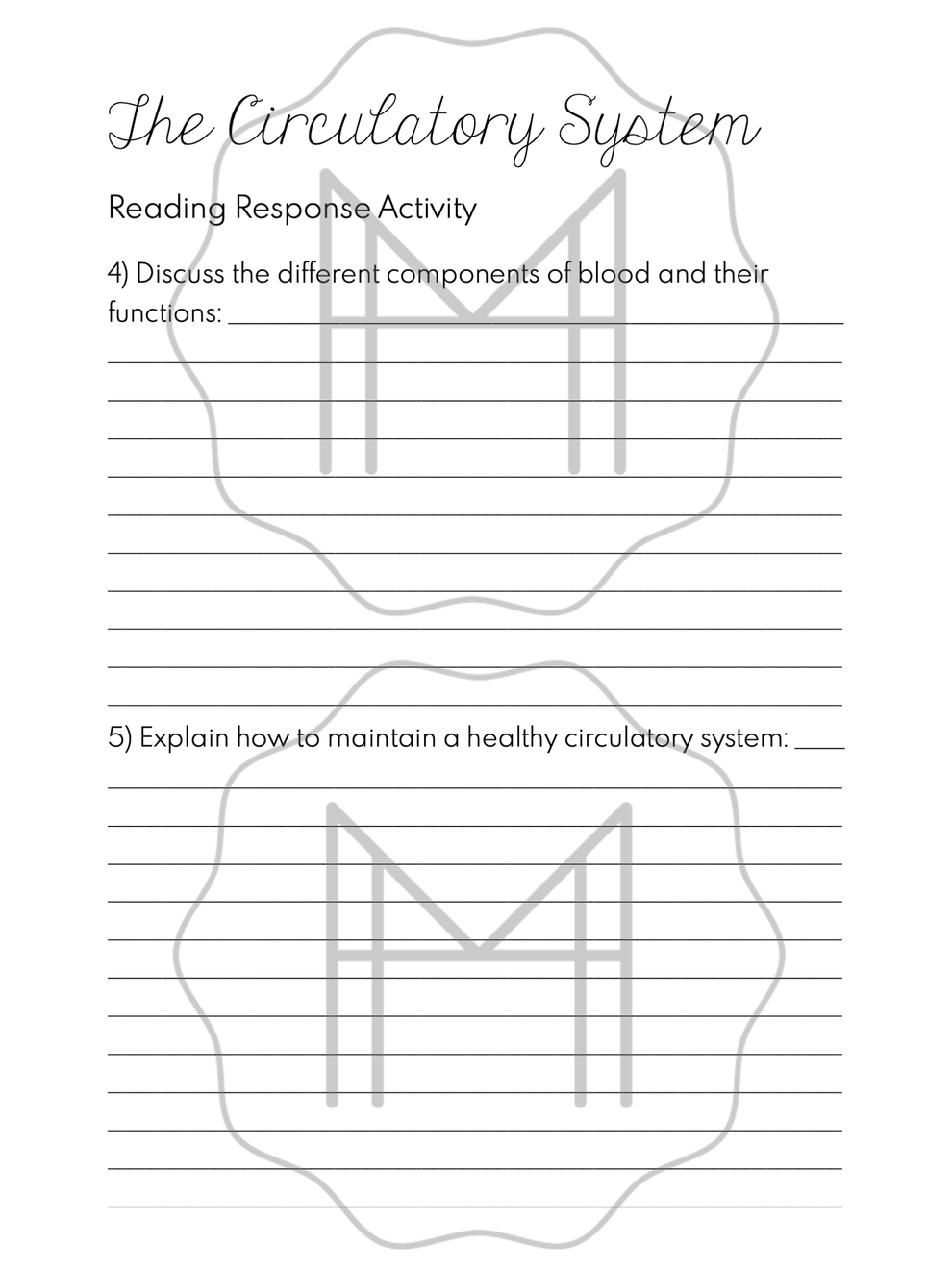 The Circulatory System Unit – themodernmontessoriguide