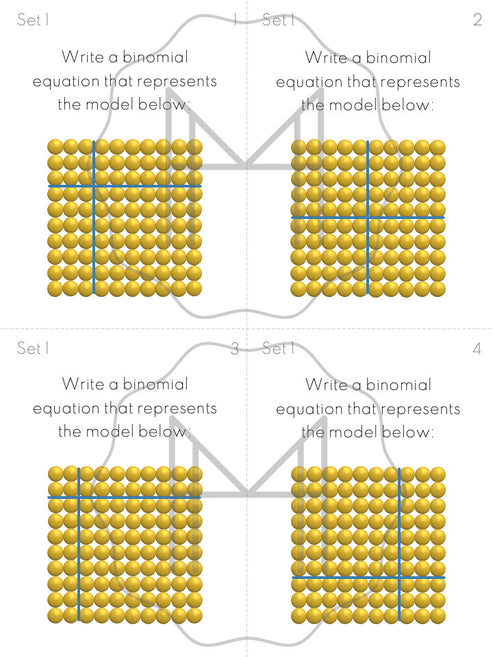 Binomial Task Cards – themodernmontessoriguide