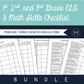 BUNDLE! 1st-3rd Grade Math & ELA Skills Checklist- Montessori Record K ...