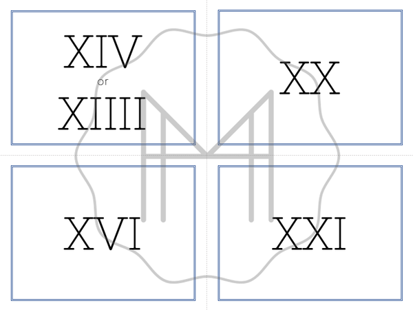 Roman Numerals Matching Activity and Task Cards – themodernmontessoriguide