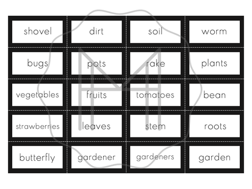 Build Your Own Sentences: Montessori Color-Coded Cards- Spring/Gardeni ...