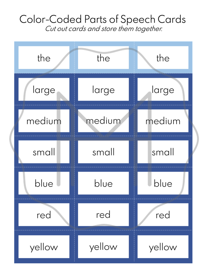 Detective Adjective Game Materials – themodernmontessoriguide